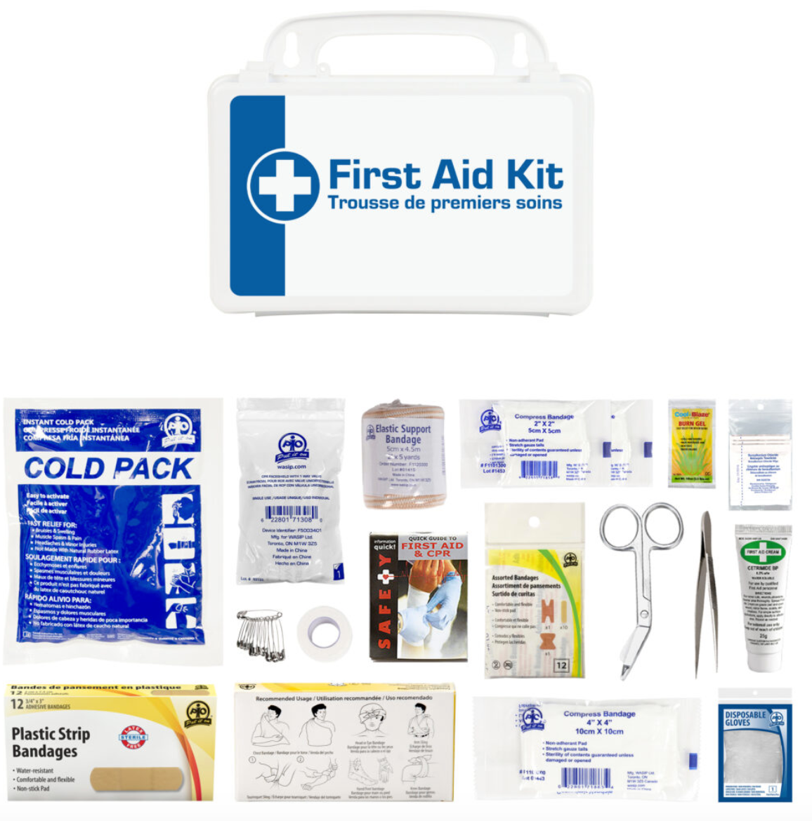 Vehicle Deluxe First Aid Kit 1-5 Employees - F85VP10D -5/CS